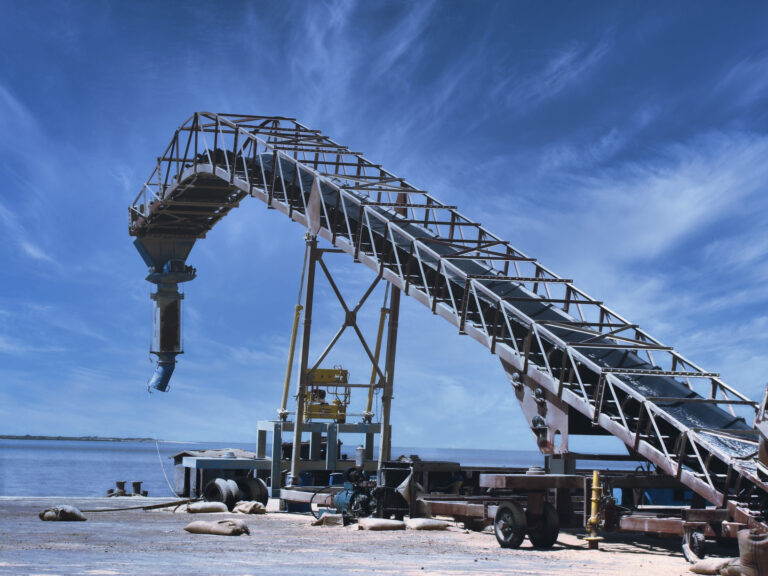 Ship & Barge Bulk Loading Conveyor System - Napier Grass